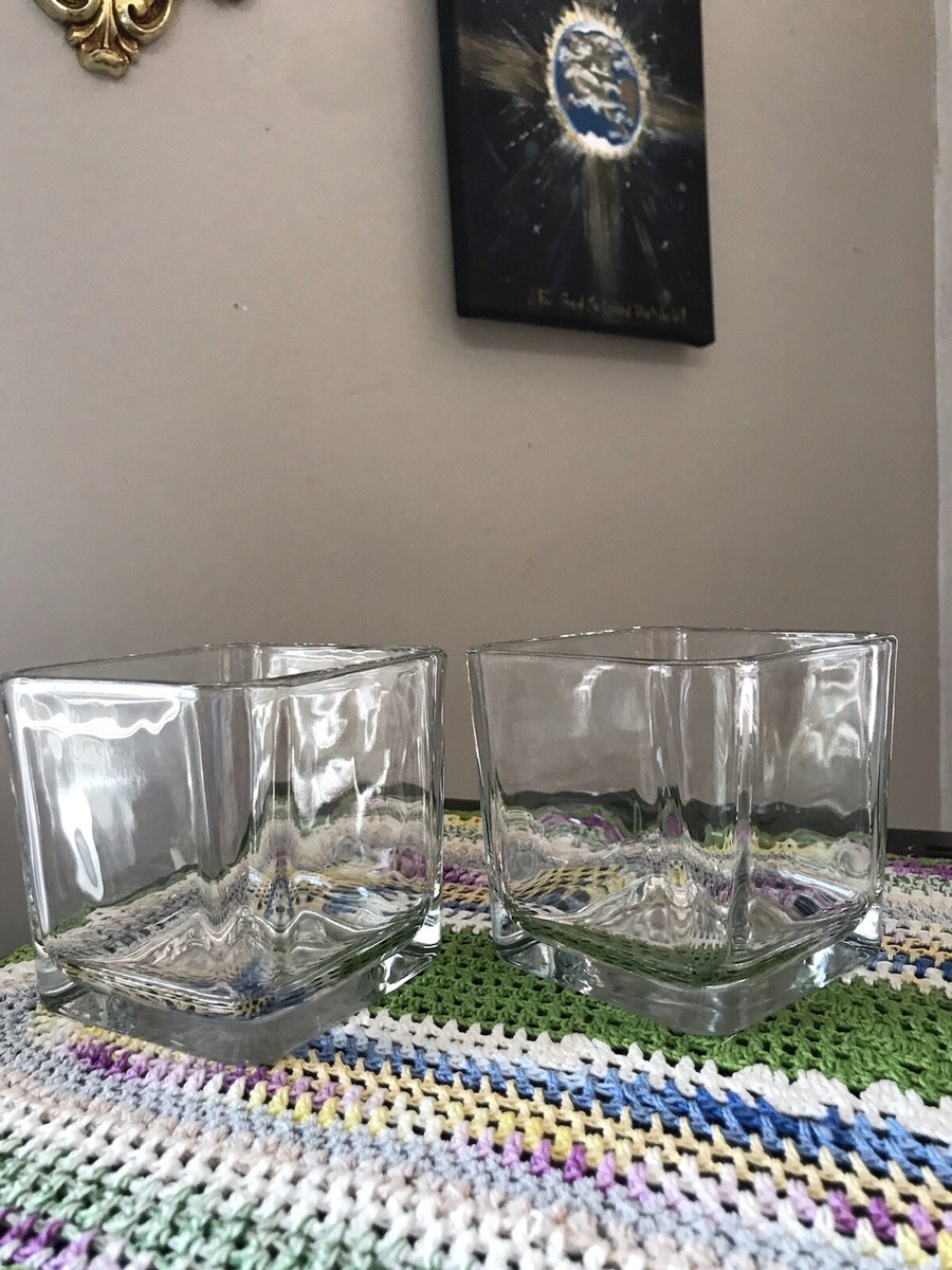 Rectangular Glass Vase Centerpiece