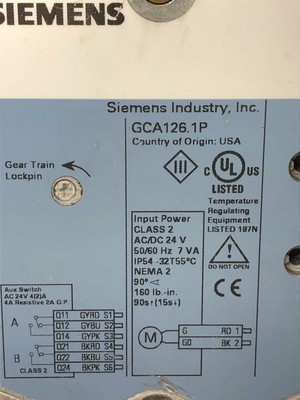 Siemens GCA126.1P | eBay