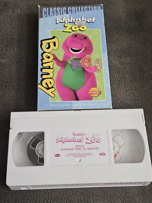Barney & Friends Classic Alphabet Zoo VHS Video Tape ABC Rare Lyrick ...