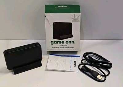 Game Onn Ultra-Fast Portable 1TB Solid-State Drive Xbox One/X/S *TESTED ...