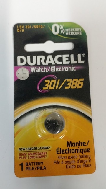 Duracell 301 386 Silver Oxide Batteries 041333110097 for sale online | eBay