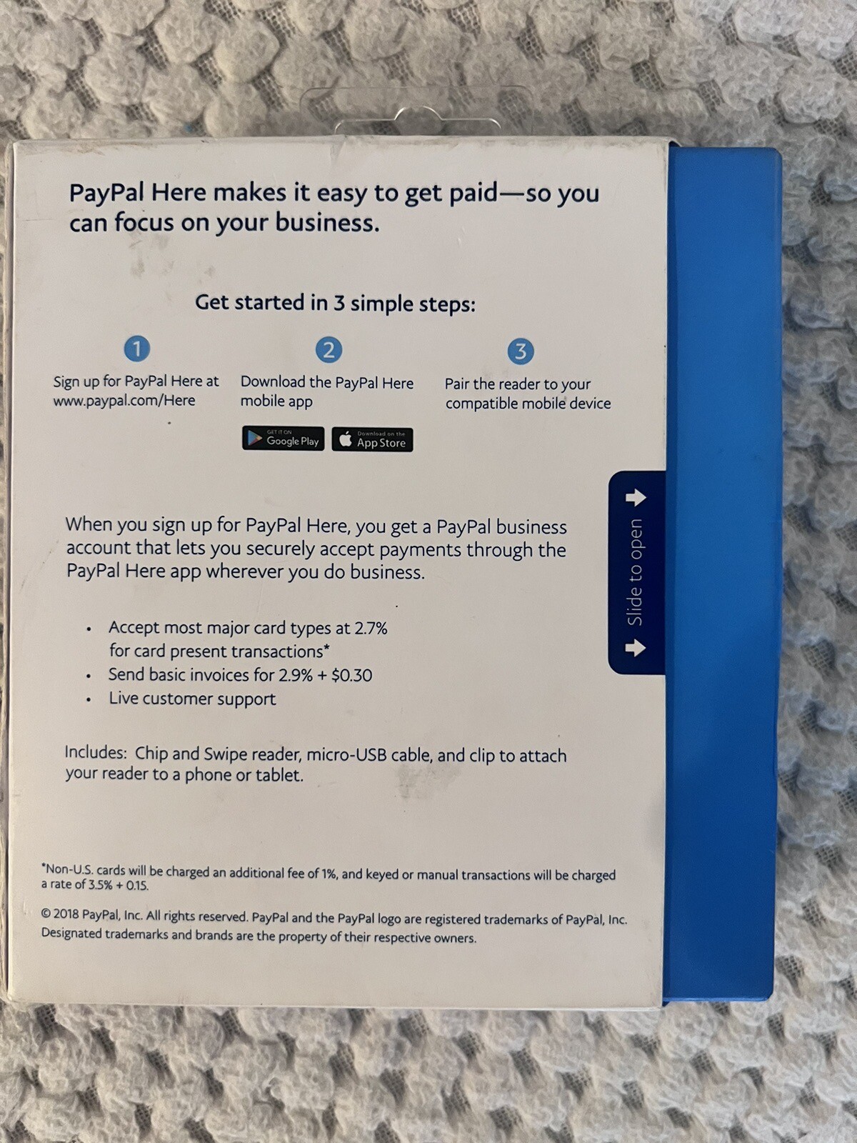 PayPal PCSUSDCRT Chip and Swipe Reader - Black 859214003662| eBay