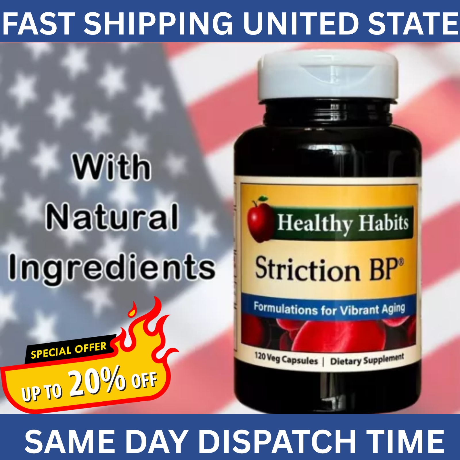 Striction BP Advanced Formula Support Healthy Blood Pressure FREE ...