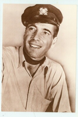 CELEBRITY-HUMPHREY BOGART-#136-018-CAPTAIN'S HAT-MODERN POSTCARD-4"x6 ...