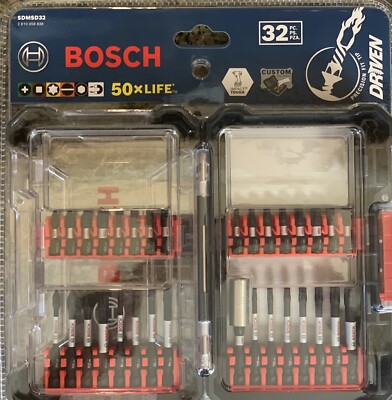 BOSCH Driven 32 piece drill bit set SDMSD32 | eBay