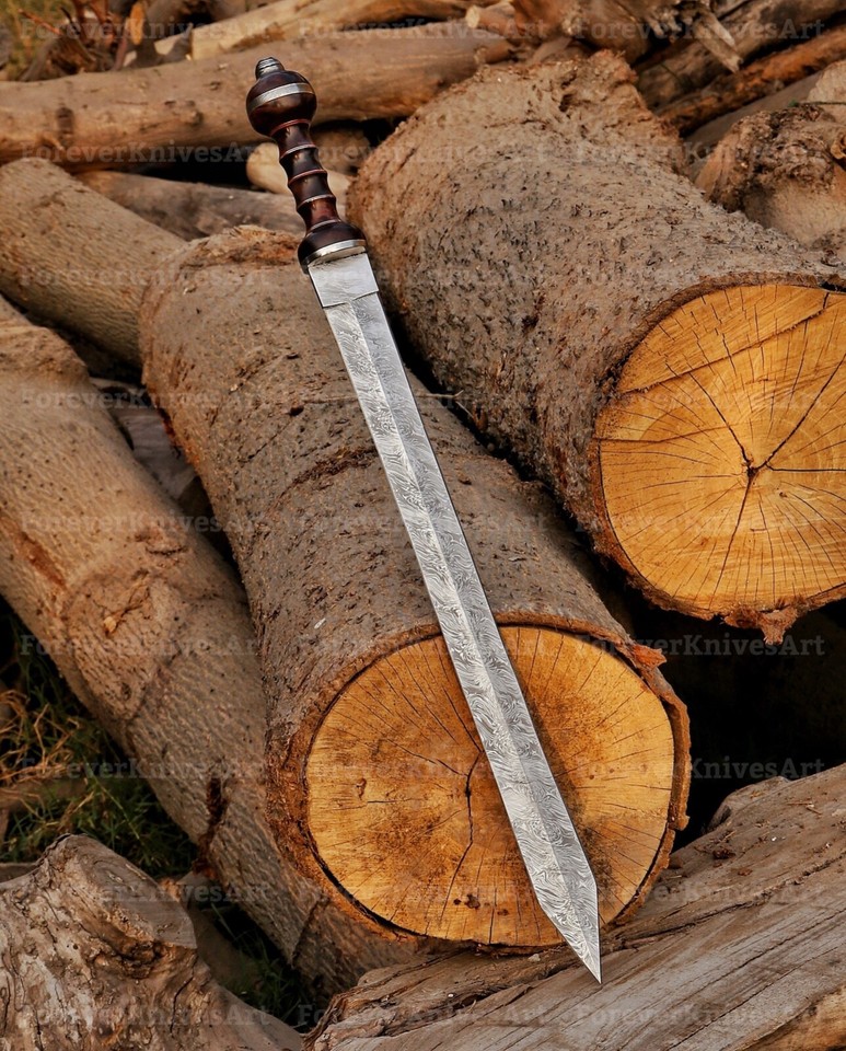 Handmade Damascus Steel Gladiator Sword/Gladius /Roman Sword With ...