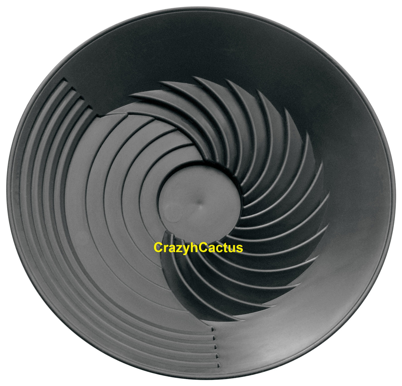 Turbopan Gold Pan BLACK 10" VORTEX ACTION! Panning Prospecting Sluice ...