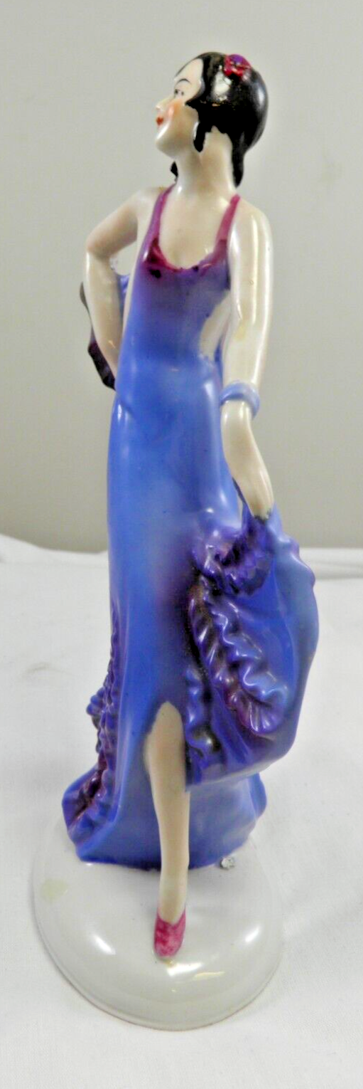 Vintage Germany Art Deco Dancing Lady Flapper Spanish Ceramic Dancer ...