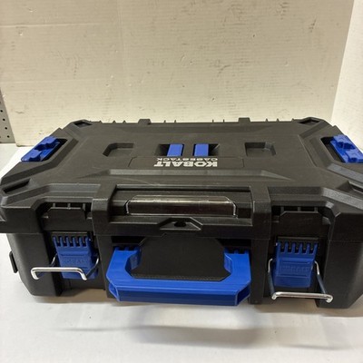 Kobalt CASESTACK 21.25-in W x 7-in H x 14-in D Black Plastic Tool Box ...