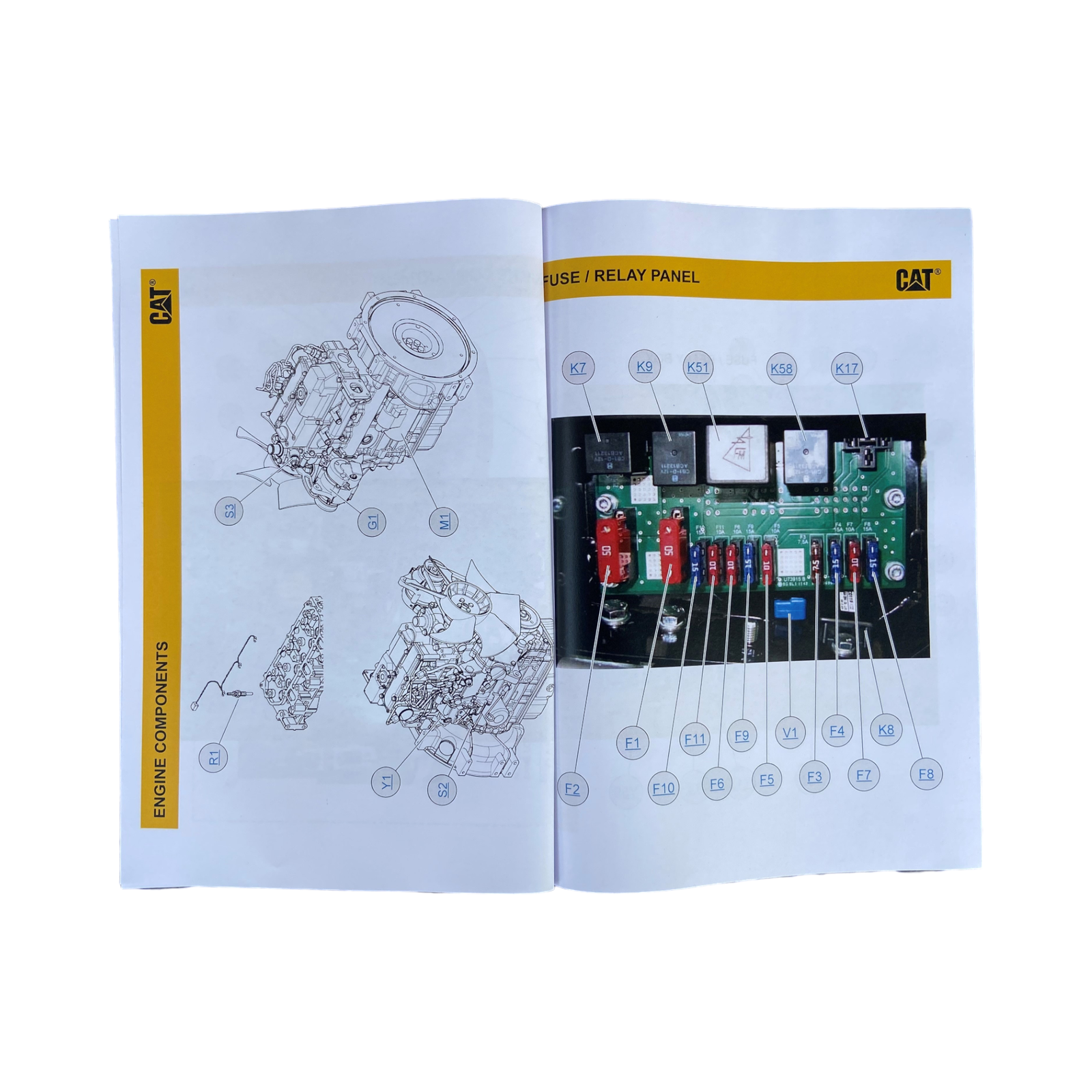 Caterpillar AP1055E BG1055E Track Paver Electric System Schematic ...