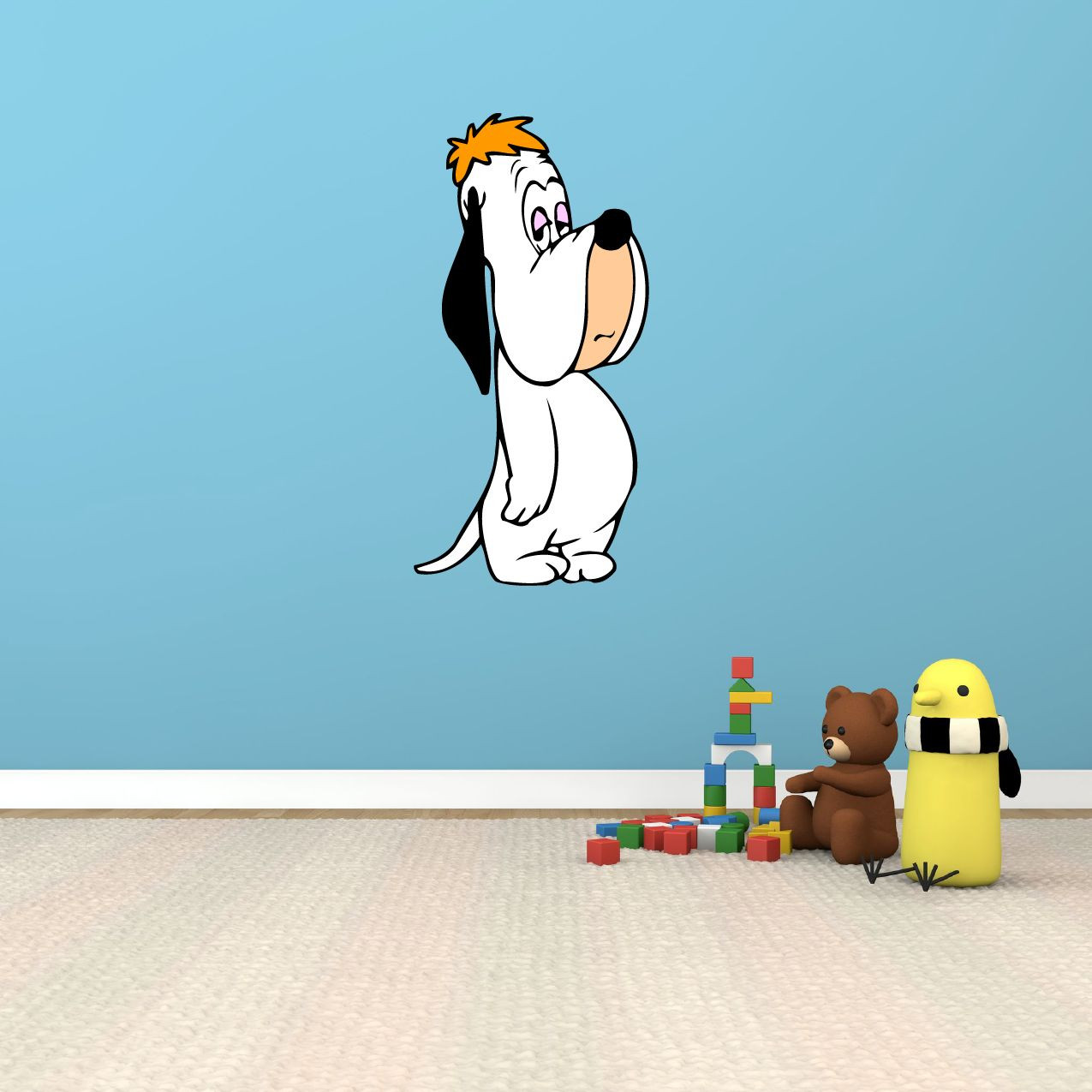 Droopy Dog Funny Cartoon Kids Room Wall Garage Decor Sticker Decal 14 ...