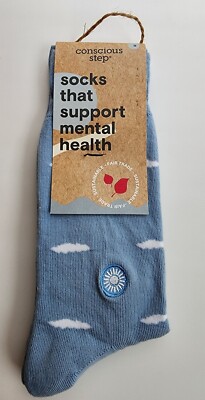 Conscious Step Socks Protect MENTAL HEALTH Unisex 5-9 WOMEN'S / MEN'S 4 ...