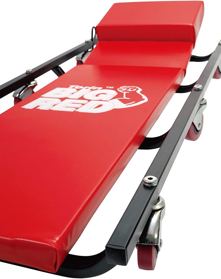 BIG RED Torin Rolling Garage Creeper 40" Padded Mechanic Cart, 6 ...