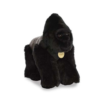 13" Miyoni Silverback Gorilla Childrens Soft Touch Furry Stuffed Animal ...