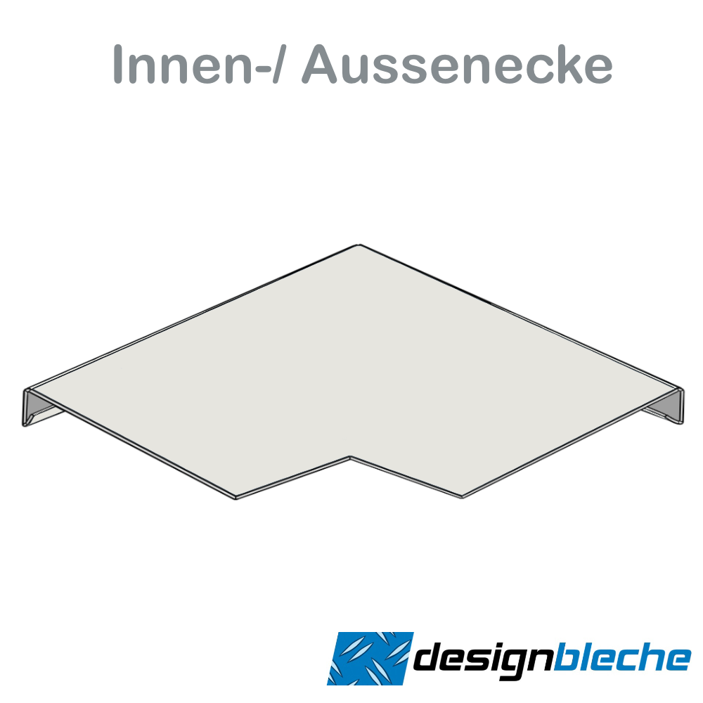 200 cm Mauerabdeckung RAL 9016 Mauerschutz (Verbinder Endstück EXTRA ...