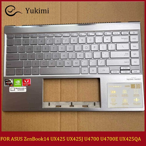 FOR ASUS ZenBook14 UX425 UX425J U4700 U4700E UX425QA Silver C Shell ...