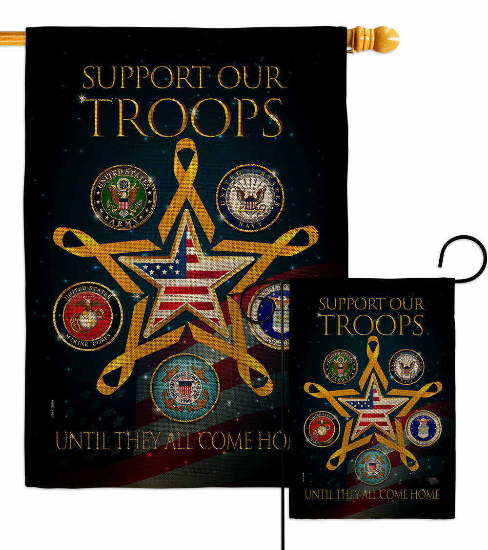 Support Our Troops Yard Flags