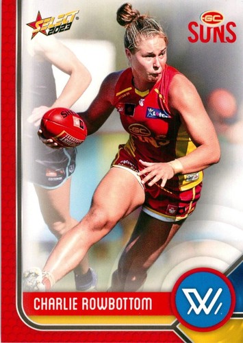 Nouveau 2023 GOLD COAST SUNS AFLW Card CHARLIE ROWBOTTOM Footy Stars | eBay