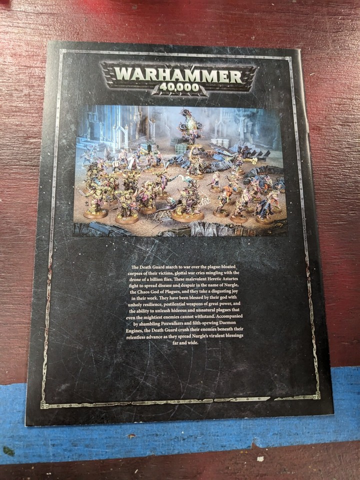 Death Guard Book Warhammer 40,000 40K Games Workshop Data Sheets Nurgle ...