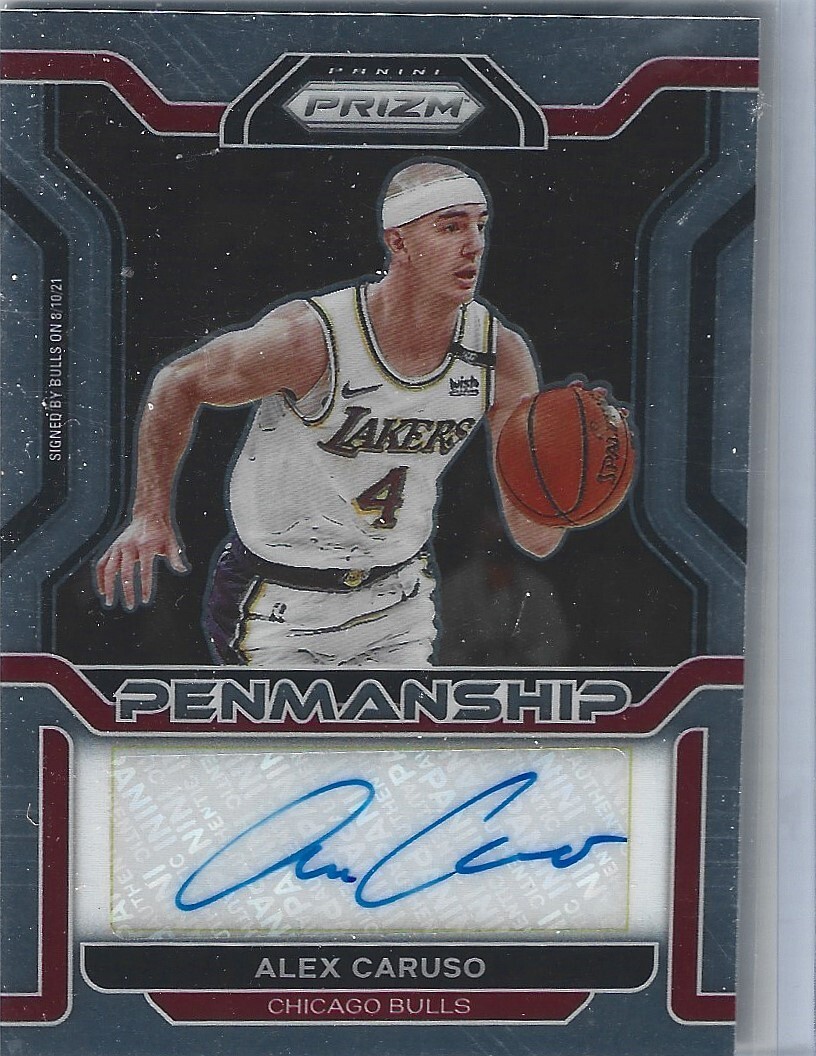 ALEX CARUSO 2021/22 PRIZM PENMANSHIP AUTOGRAPH AUTO -BULLS!! | eBay