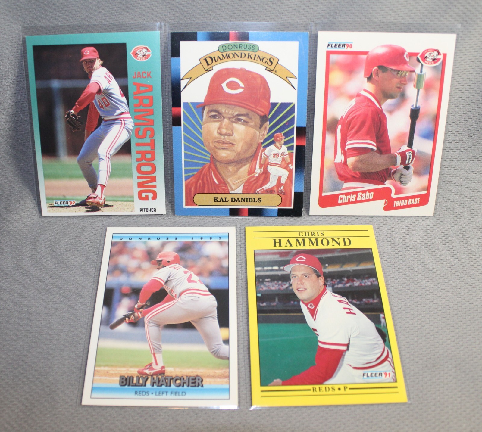 (5) Cincinnati Reds Baseball Trading Cards Chris Sabo Kal Daniels ...