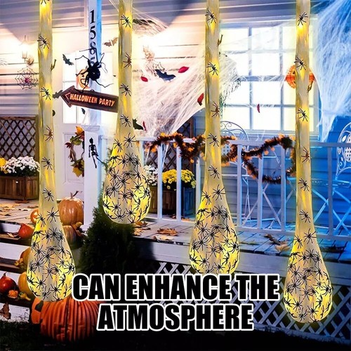 Halloween Hanging Spider Egg Sacs Light-up Spider Egg Sacks Party Gift ...