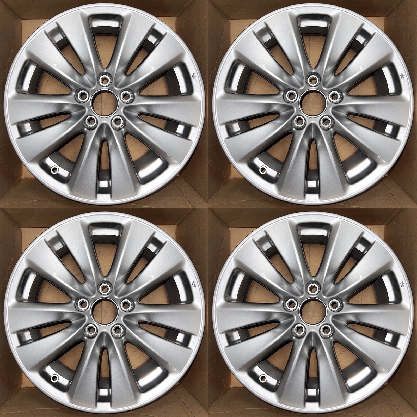 Set of 4 2011-2012 Honda Accord 17x7.5 Factory OEM Rim Wheel 64015 ...