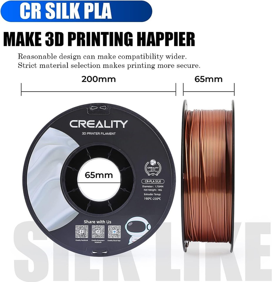 Creality Soleyin Ultra PLA/PLA/PETG PLA/Silk PLA 3D Printer Filament 1 ...