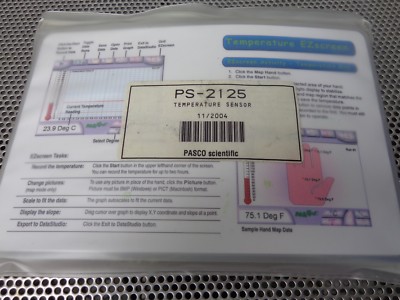 NEW Pasco Scientific Temperature Sensor PS-2125 | eBay