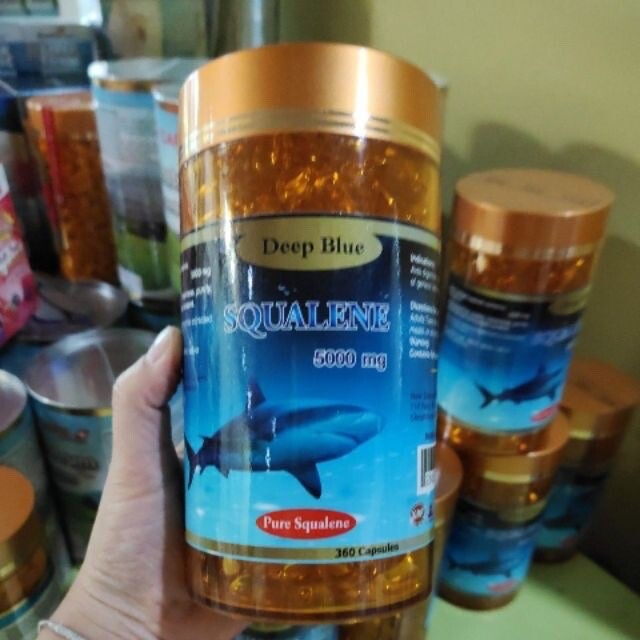 Deep Blue Squalene Pure 5000 ml Shark Liver Oil Supplement 360cap Boost ...