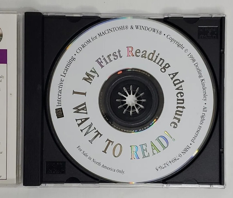 My First Reading Adventure I Want To Read CD Rom Disc For Windows Mac ...