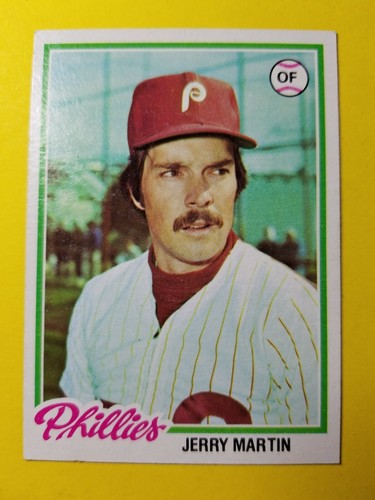 VINTAGE JERRY MARTIN #222 PHILADELPHIA PHILLIES - 1978 TOPPS MLB ...