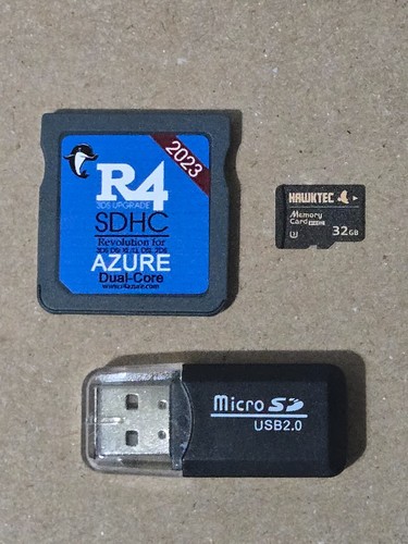 R4 Azure 2023 Nintendo DS Flash Cart + 32gb Card *PLUG AND PLAY* | eBay