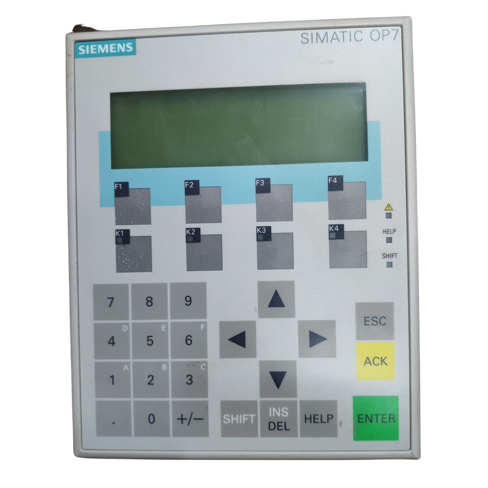 Siemens Simatic S7 OP7 LC Operator Panel (6AV3607-1JC20-0AX2) for sale ...