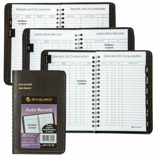 Aag8013505 - AT-A-GLANCE Auto Record Book for sale online | eBay