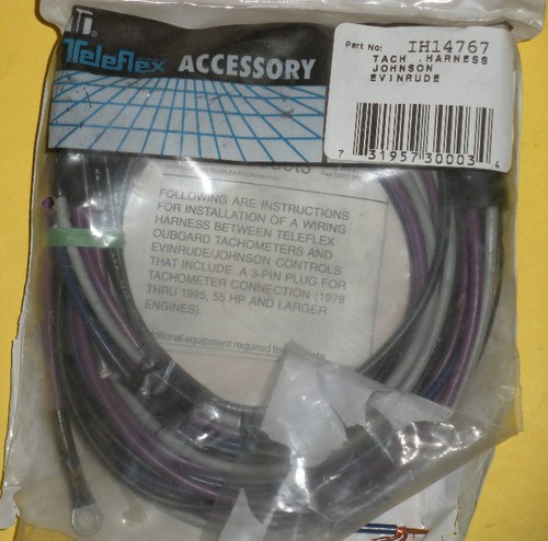 SeaStar Teleflex IH15105 Tachometer Wiring Harness Mercury Mariner 5 ...