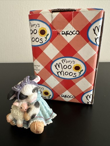 Vintage 1994 Mary’s Moo Moos “Moo Moo Had A Little Lamb” Figurine IOB ...