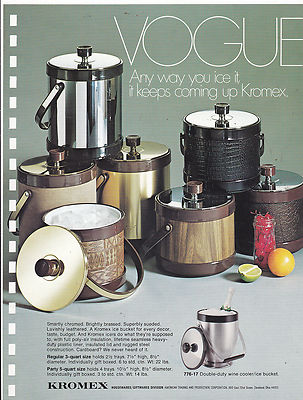 VINTAGE AD SHEET #3206 - 1970s KROMEX VOGUE KITCHEN ITEMS | eBay
