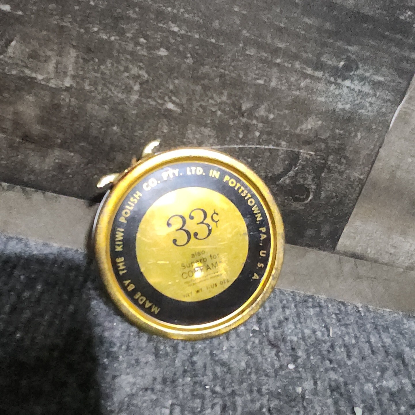 Vintage Kiwi Mid Tan Boot Polish Wax Shoe Polish Adve… - Gem