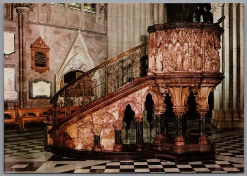 The Nave Pulpit Worcester Cathedral Worcestershire England Postcard | eBay