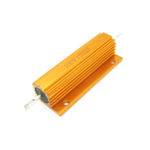 High Power 150 Ohm 150R 100W Watt Aluminum Shell Case Wirewound Golden ...