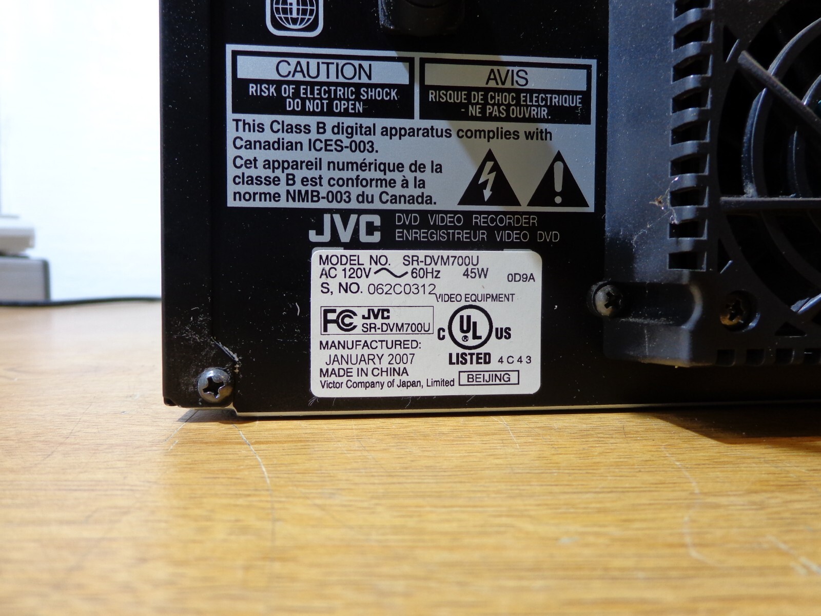 JVC SR-DVM700U Professional Video Recorder MiniDV DV/HDD/DVD Combo AS ...