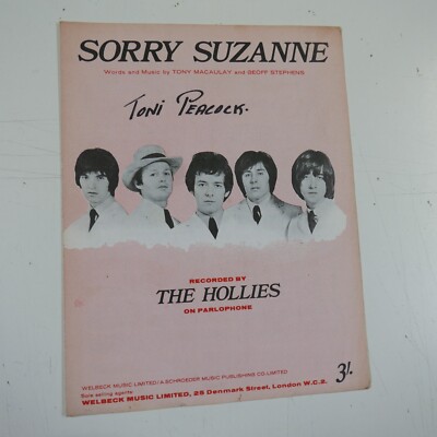 song sheet SORRY SUZANNE The Hollies 1969 | eBay UK