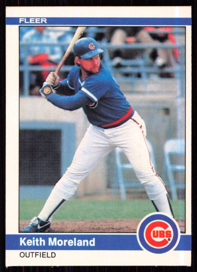 1984 Fleer Keith Moreland Chicago Cubs #499 | eBay