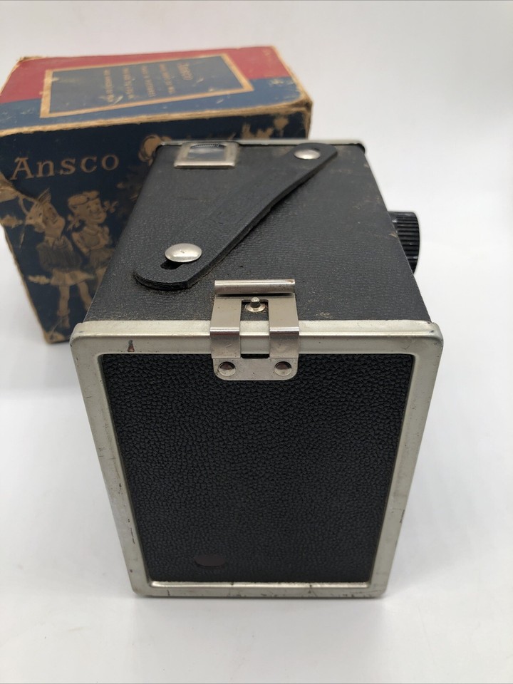 Vintage 1940s Ansco Shur Shot Box Camera UNTESTED And Part Of Box | eBay
