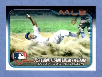 2024 Topps #US191 Josh Gibson: All Time Batting Avg Leader | eBay