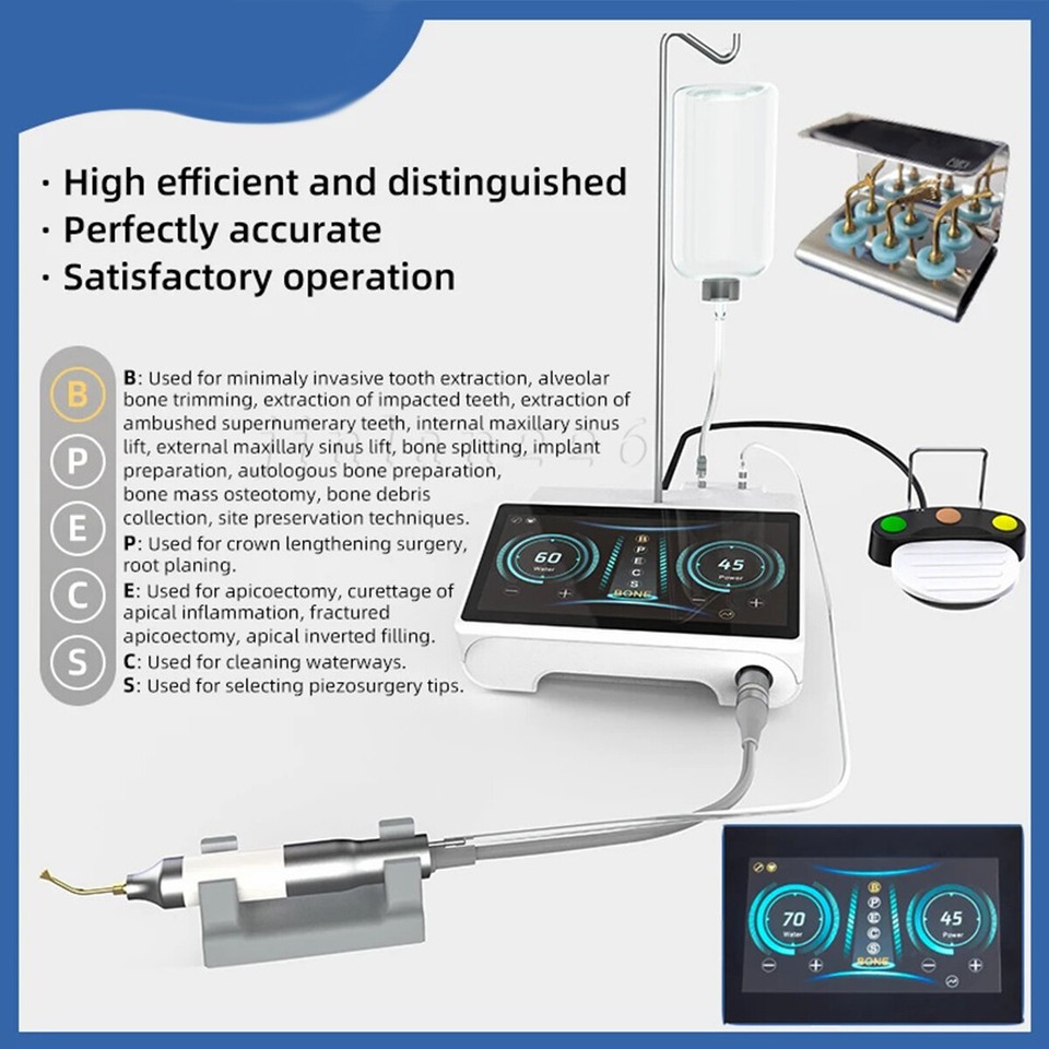 Dental Ultrasonic Scaler Piezosurgery Piezoelectric Unit Piezo Bone ...