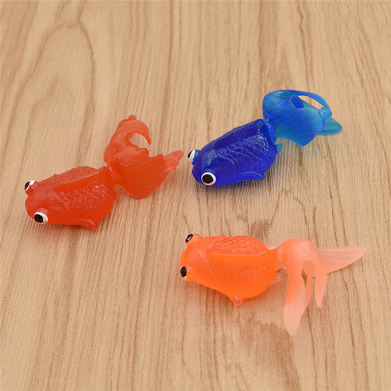 6x2.5cm Simulation Fake Fish Goldfish Artificial Fishing Tank Aquarium ...