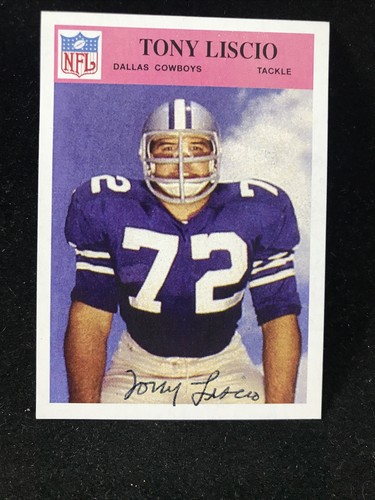 Tony Liscio (D) Custom Retro Dallas Cowboys Autographed Card | eBay