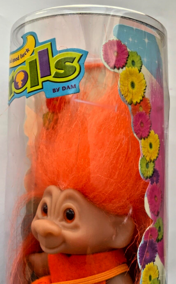 2005 The Original Good Luck Troll- Orange Troll by DAM- Play Along ...